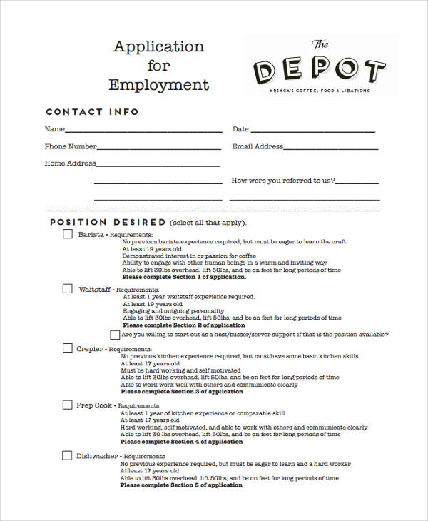 33+ Job Application Templates