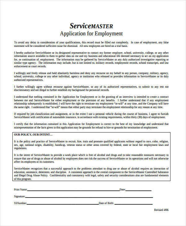 33+ Job Application Templates