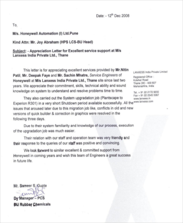 40 Free Service Letters