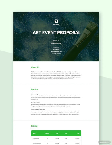 Art Proposal Template - 12+ Free Word, PDF Format Download