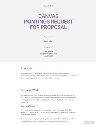 Art Proposal Template - 12+ Free Word, PDF Format Download