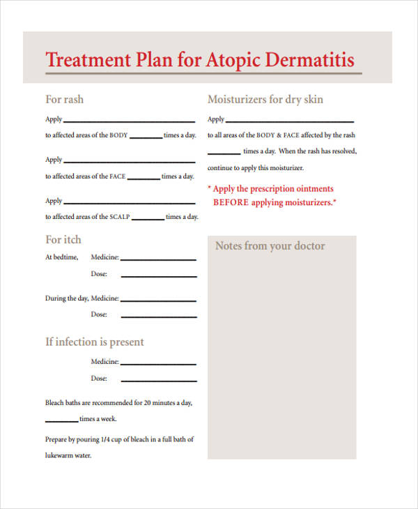 30+ Free Treatment Plan Templates | Free & Premium Templates