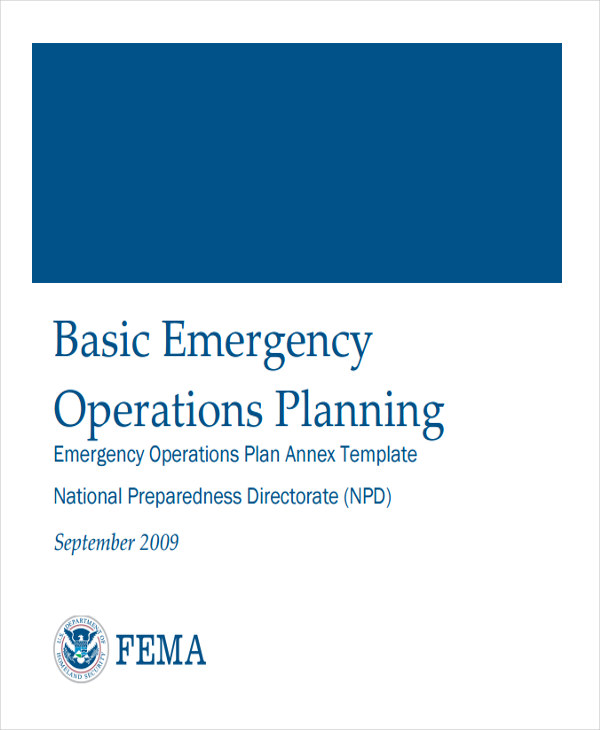 8 Emergency Operations Plan Templates Word PDF Apple Pages