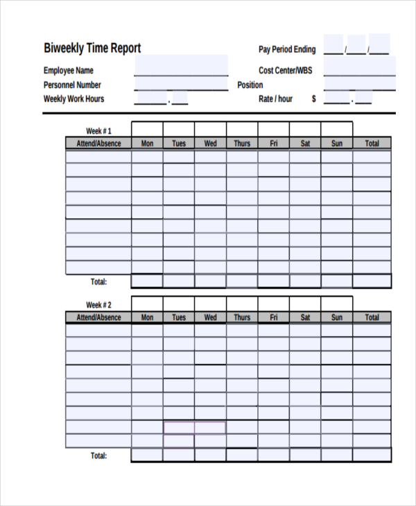 45+ Sample Weekly Report Templates - Word, PDF