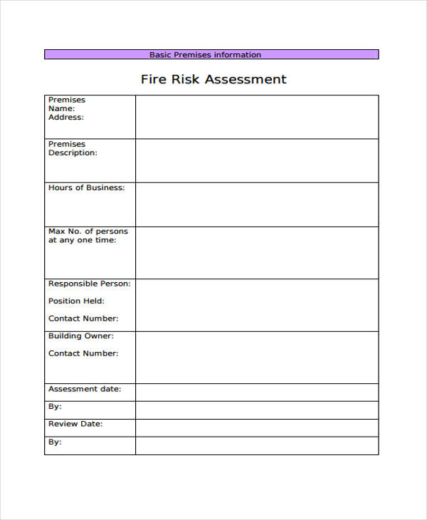 41+ Risk Assessment Templates in PDF