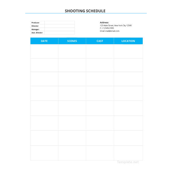 25+ Microsoft Word Schedule Templates