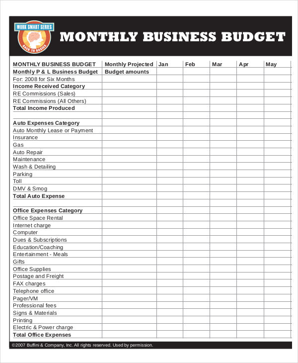 16 Monthly Budget Templates Word PDF Excel