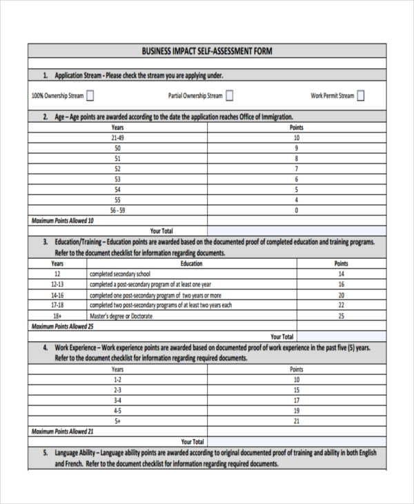 47+ Assessment Form Examples