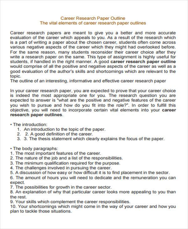 43+ Research Paper Examples