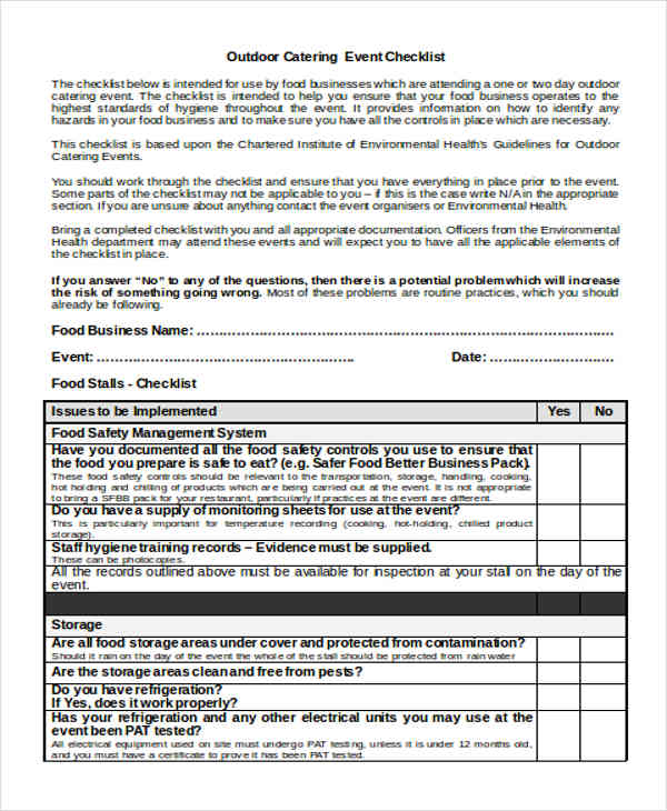 Free 48+ Checklist Templates in Word