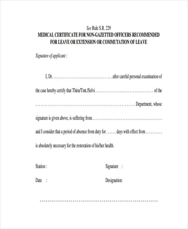 Free 48+ Medical Certificate, Templates, PDF, Word