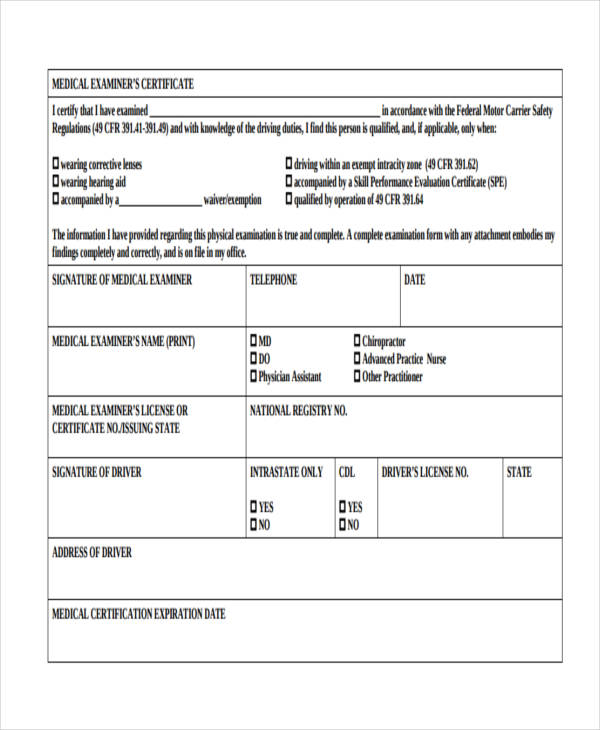 Free 48+ Medical Certificate, Templates, PDF, Word