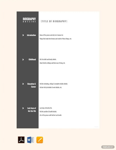 Character Outline Templates - 9+ Word, PDF Format Download