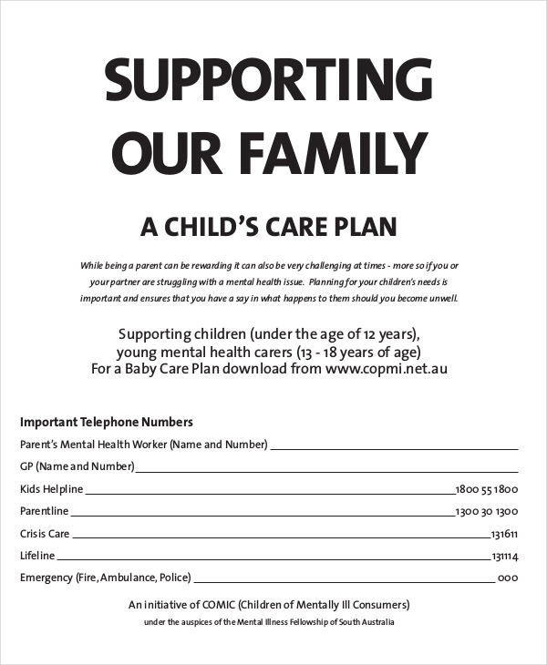 15+ Care Plan Templates - PDF | Google Docs | MS Word | Pages | Samples ...