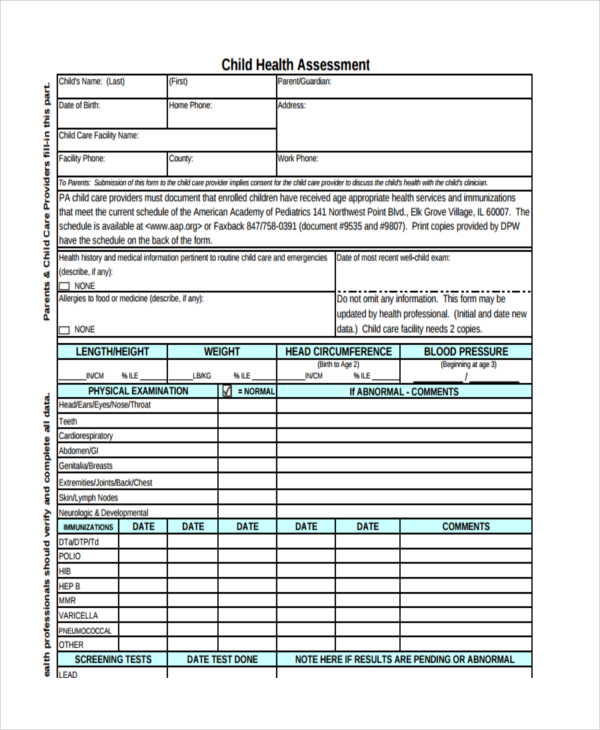 47+ Assessment Form Examples