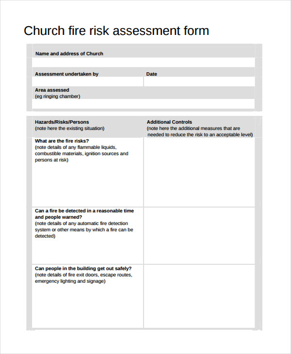 25+ Sample Risk Assessment Forms