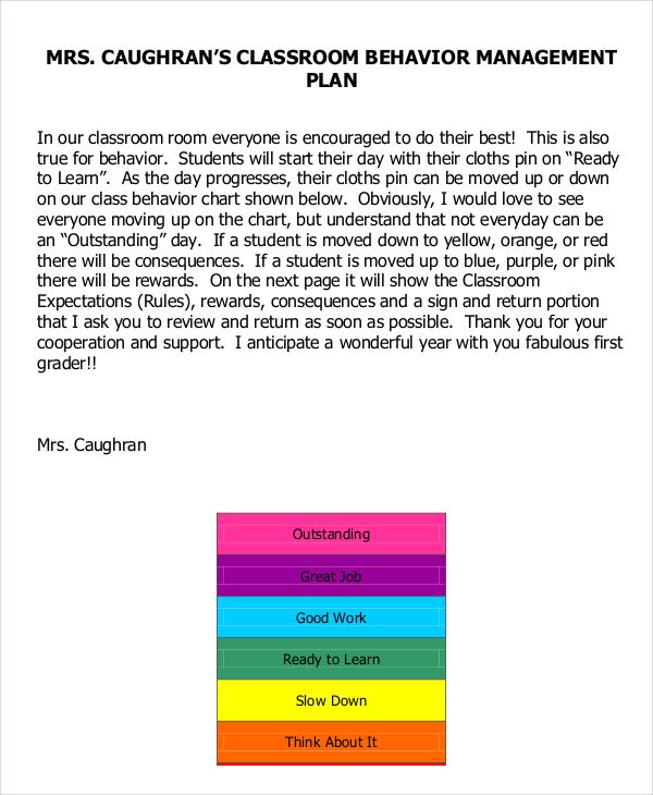 18+ Classroom Management Plan Templates - Free PDF, Word Format Download