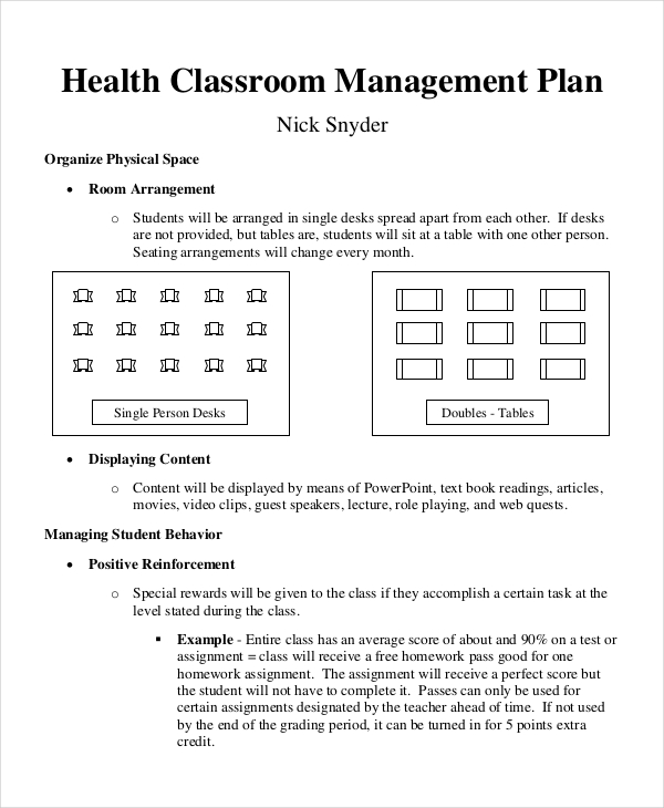 18+ Classroom Management Plan Templates - Free PDF, Word Format Download