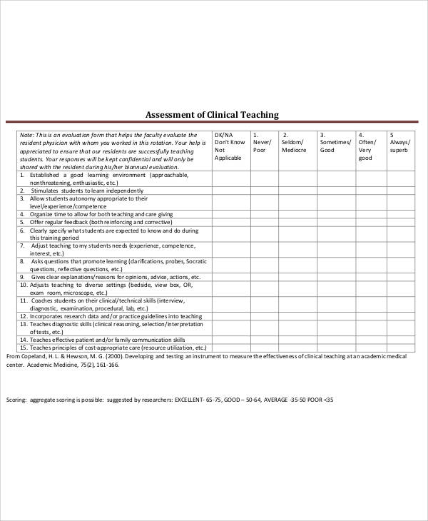 32+ Assessment Forms in PDF