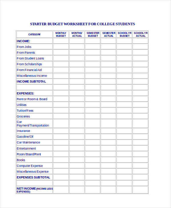 20 Budget Templates In Word