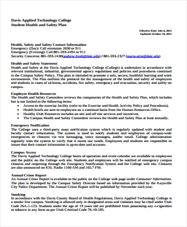 35+ Safety Plan Formats - Word, Docs, PDF | Free & Premium Templates