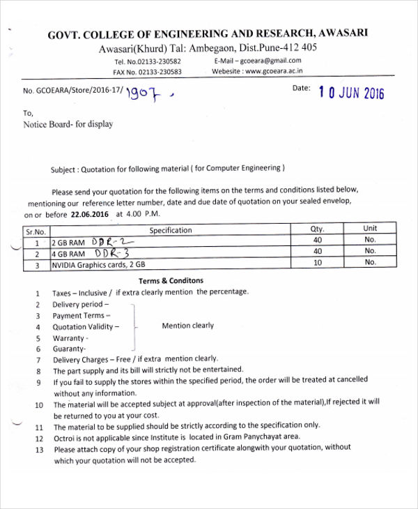 9+ Engineering Quotation Templates - AI, PSD, Google docs, Apple pages