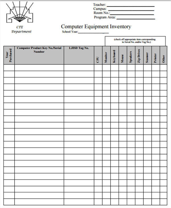 10+ Equipment Inventory List Templates - Free Samples, Examples, Format ...