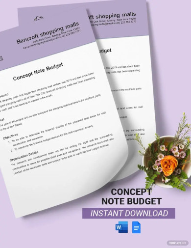 16+ Concept Note Templates - Sample, Example Format Download