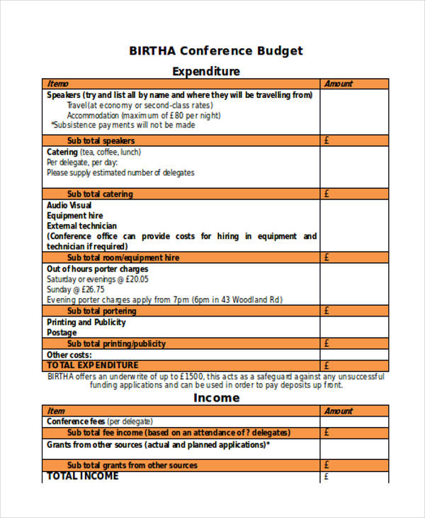 20+ Budget Templates in Word