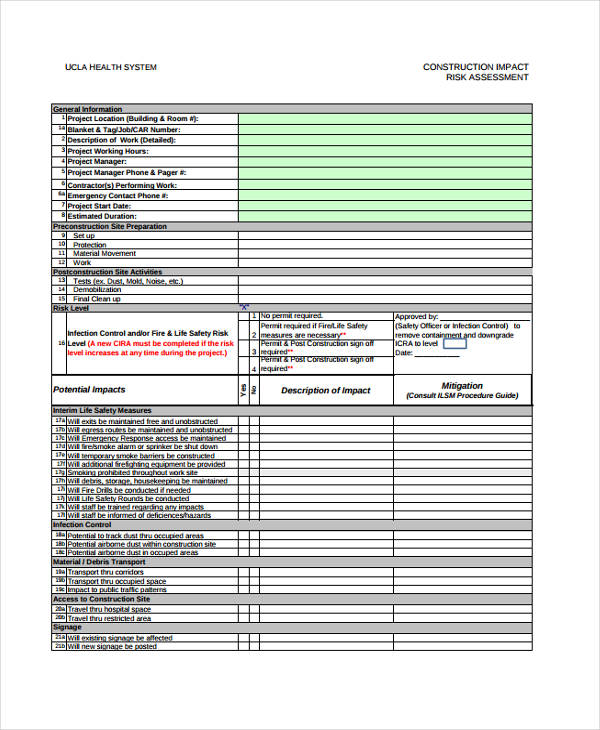 41+ Risk Assessment Templates in PDF