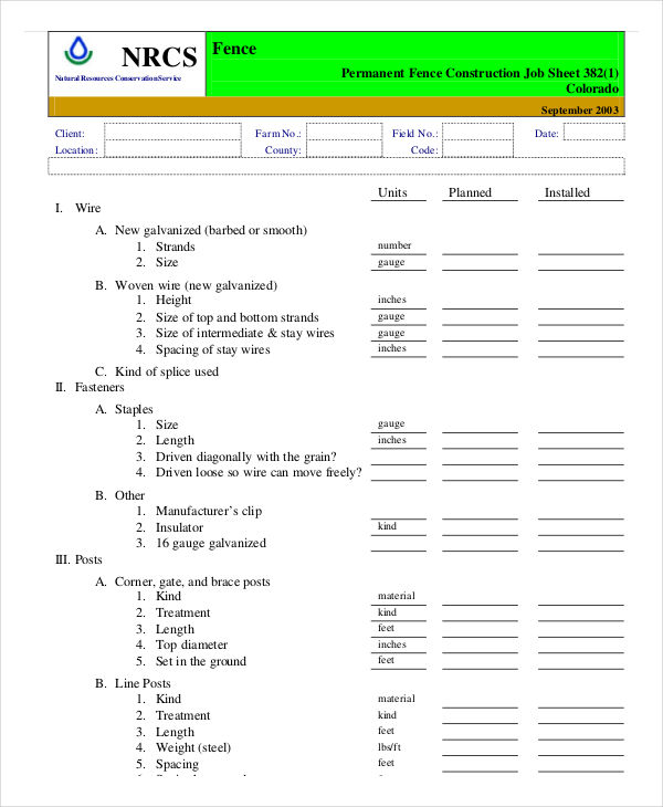35 Free Sheet Examples