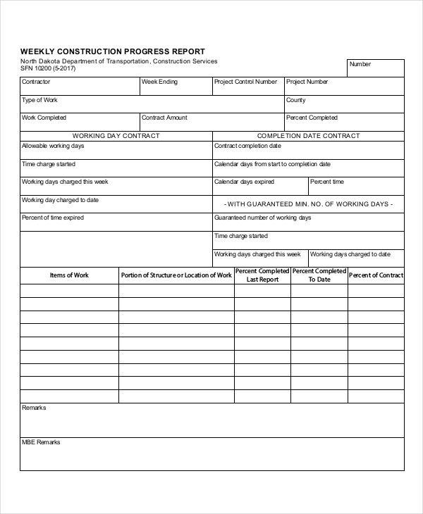 Free 49+ Weekly Report Templates- PDF, Word, Docs, Pages