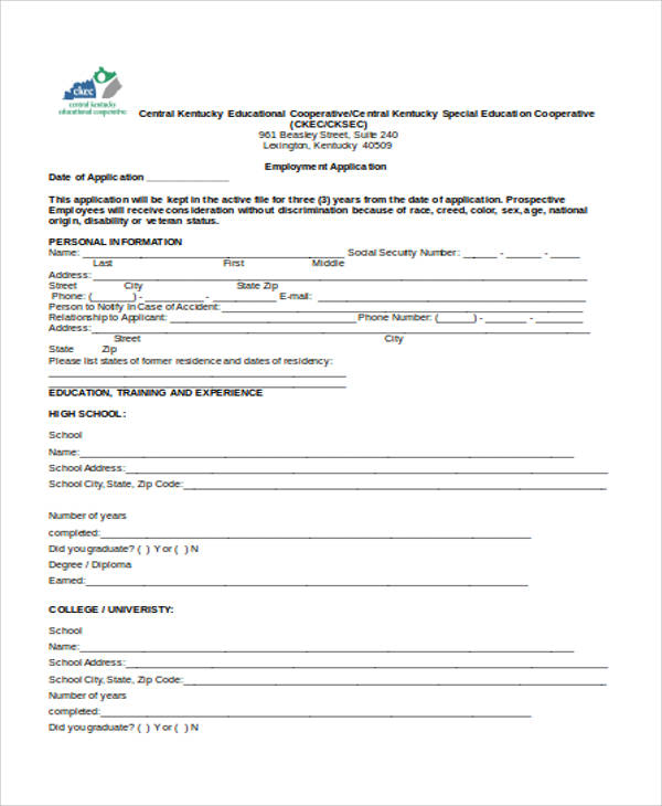 38 + Application Templates in Word | Google Docs | Apple Pages | PDF