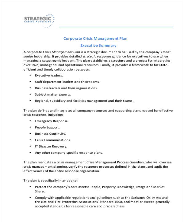 Crisis Management Plan Templates 12 Free Word PDF Format Download Crisis Management Plan Templates 12 Free Word PDF Format Download