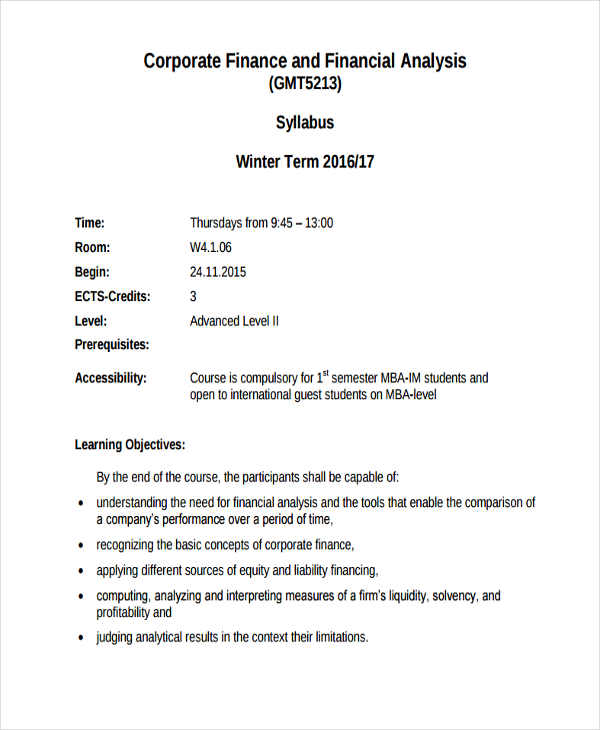 39+ Financial Analysis Samples - PDF, Word