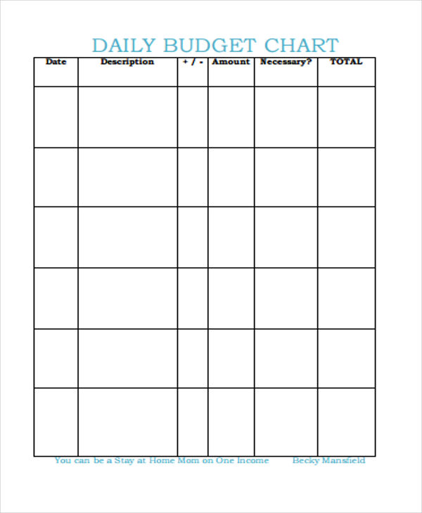 10 Daily Budget Templates Sample Example Format Download
