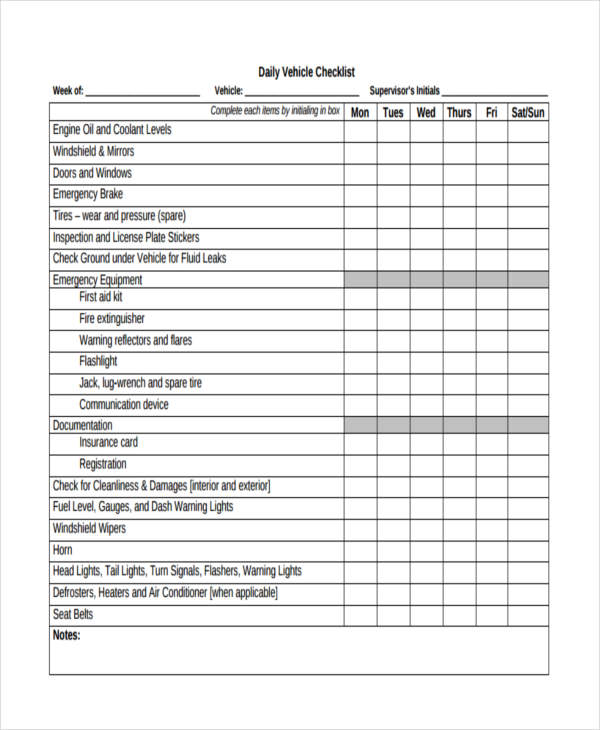 39 Checklist Templates In PDF