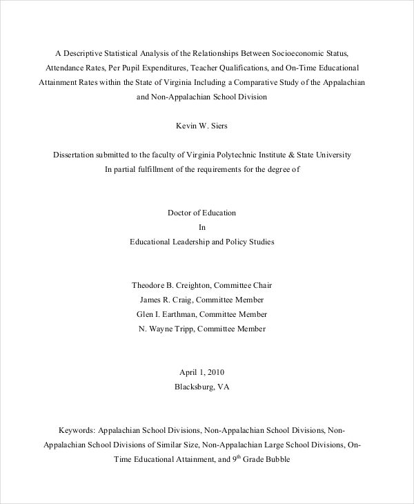  Statistical Analysis Paper Free Statistics Project Essays And Papers 