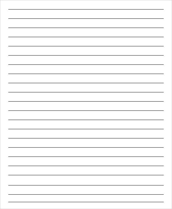 14 Lined Paper Templates In PDF