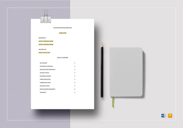 23+ Program Proposal Templates - Word, PDF, Google Docs, Apple Pages