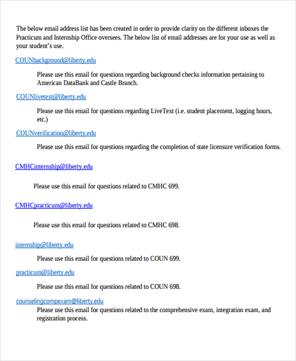 Address List Templates 7 Free Word PDF Format Download