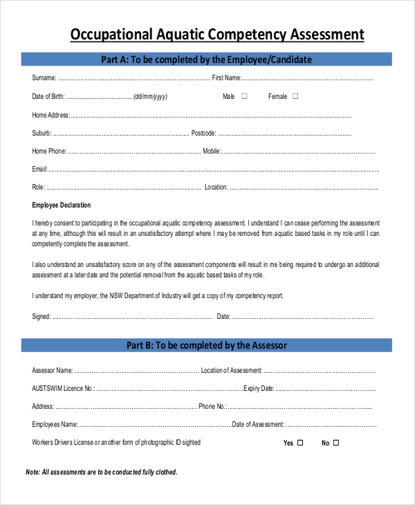 32+ Assessment Forms in PDF