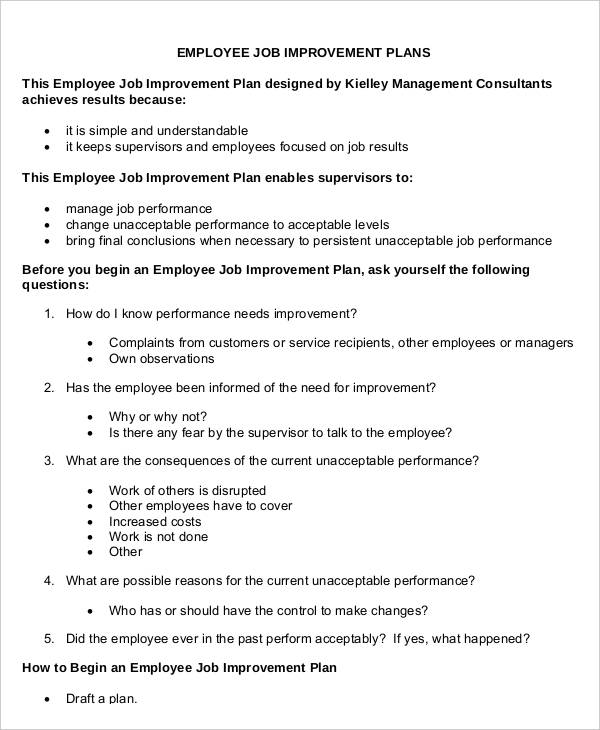 Job Plan Templates - 10+ Free Samples, Examples Format Download