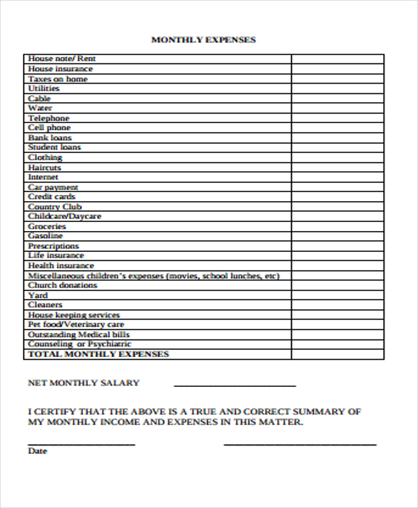 44+ Expense Sheet Templates in PDF