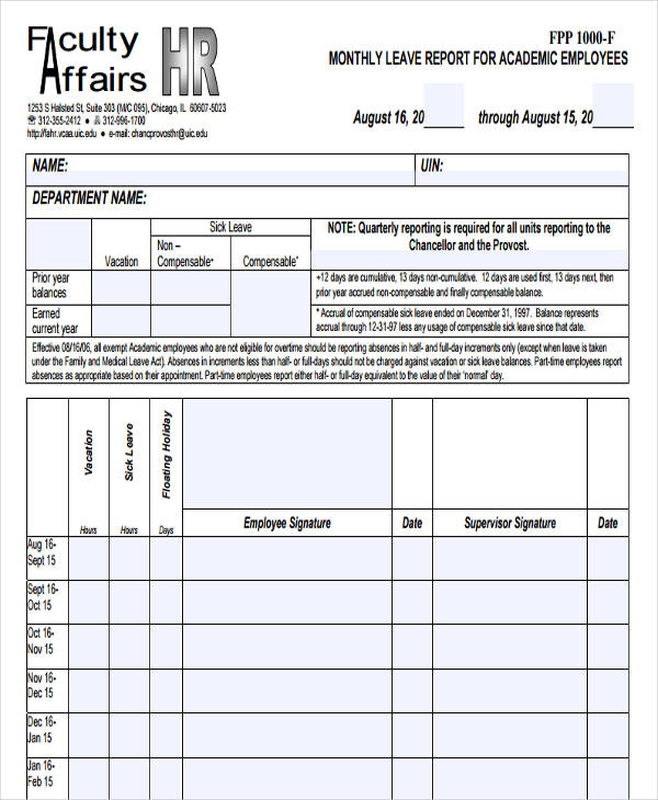 49+ Monthly Report Format Templates - Word, PDF, Google Docs, Apple ...