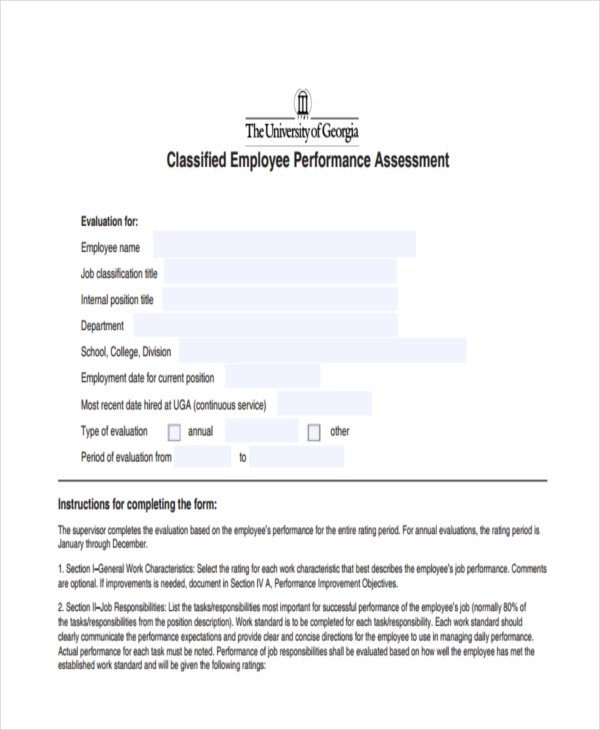 47+ Assessment Form Examples