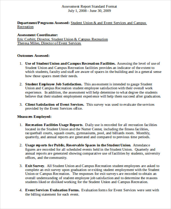 47+ Assessment Templates in Word, Pages, Docs, PDF | Free & Premium ...