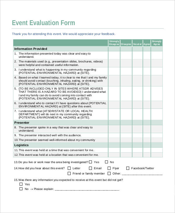 13+ Evaluation Sheet Templates -Free Sample, Example Format Download