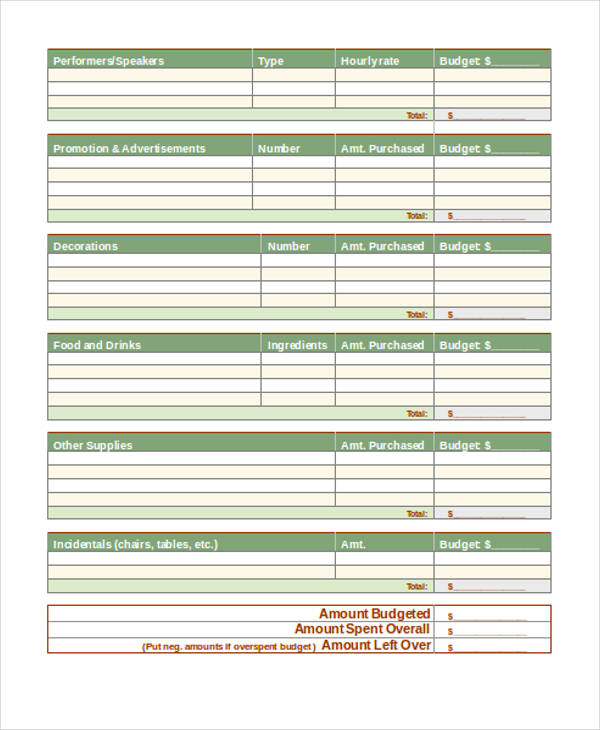 20+ Budget Templates in Word