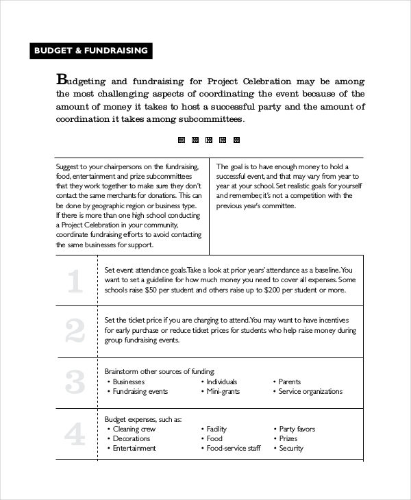 12+ Fundraising Budget Templates - Free Sample, Example Format Download